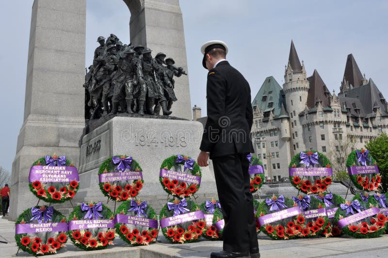 RCMP on Remembrance Day editorial photography. Image of heroes - 27629902