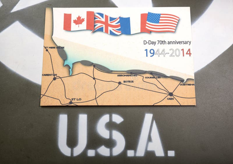 Commemorative Card of D-Day Stock Image - Image of card, world: 40604133