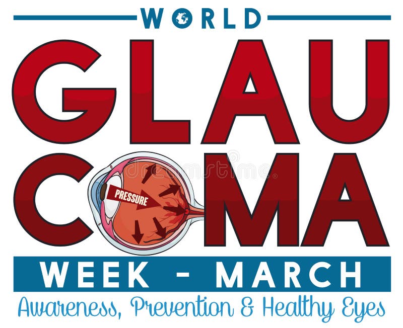 Glaucoma Week Design with Eye Affected for High Intraocular Pressure ...