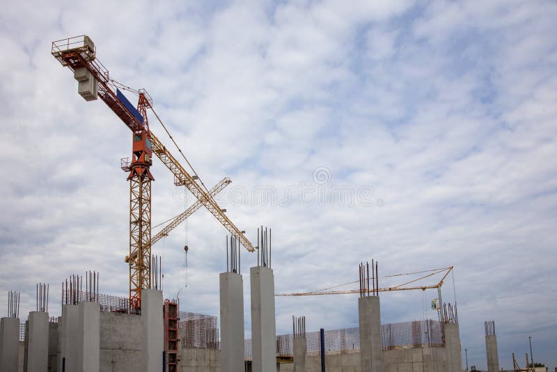 Commencement of Construction on Some Site Stock Image - Image of ...