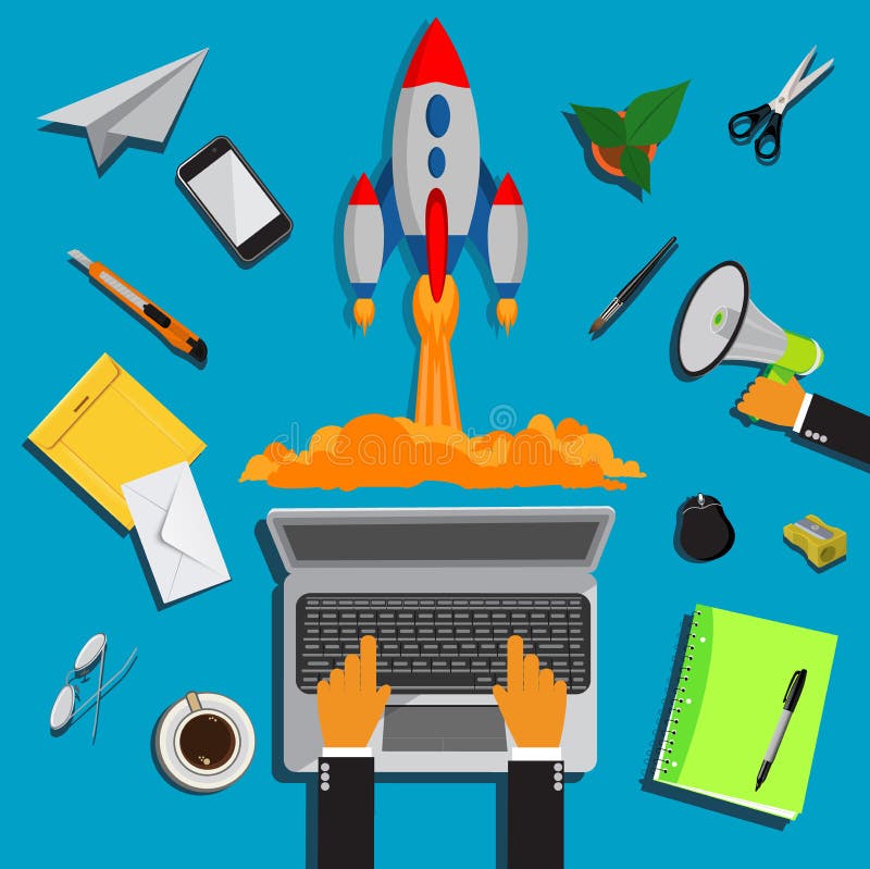 Commencez Le Concept, Illustration De Vecteur Illustration de Vecteur ...