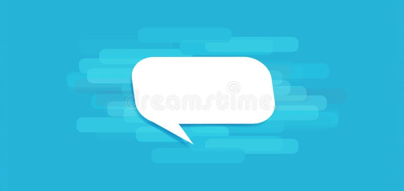 Comment Box on Blue Graphic Stock Illustration - Illustration of ...