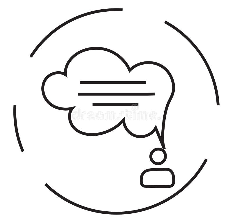 Comment bubble, icon icon stock vector. Illustration of abstract ...