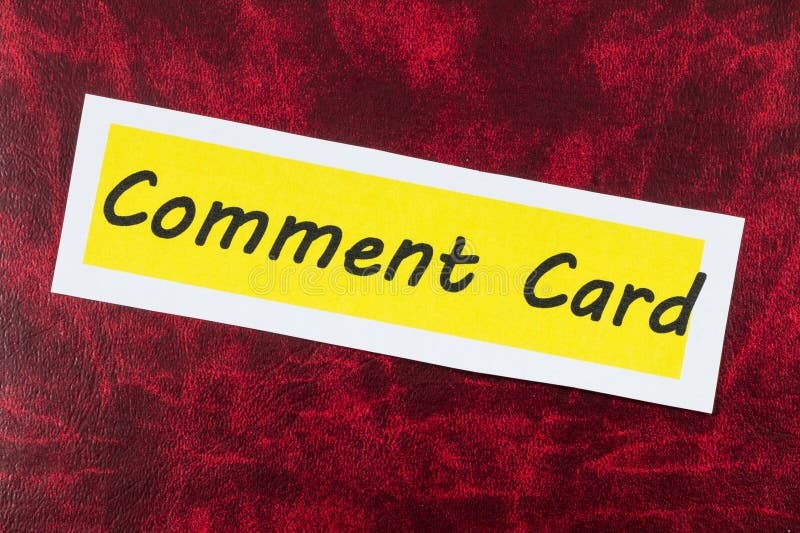 Comment Card Customer Feedback Testimony Client Testimonial Survey ...