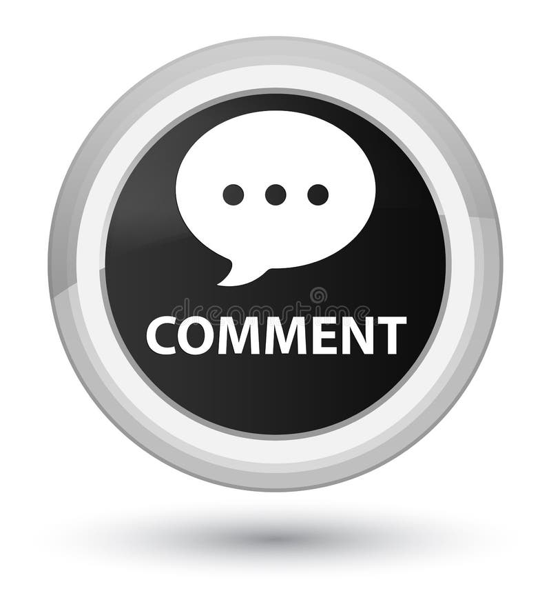 Comment (conversation Icon) Premium Red Round Button Stock Illustration ...