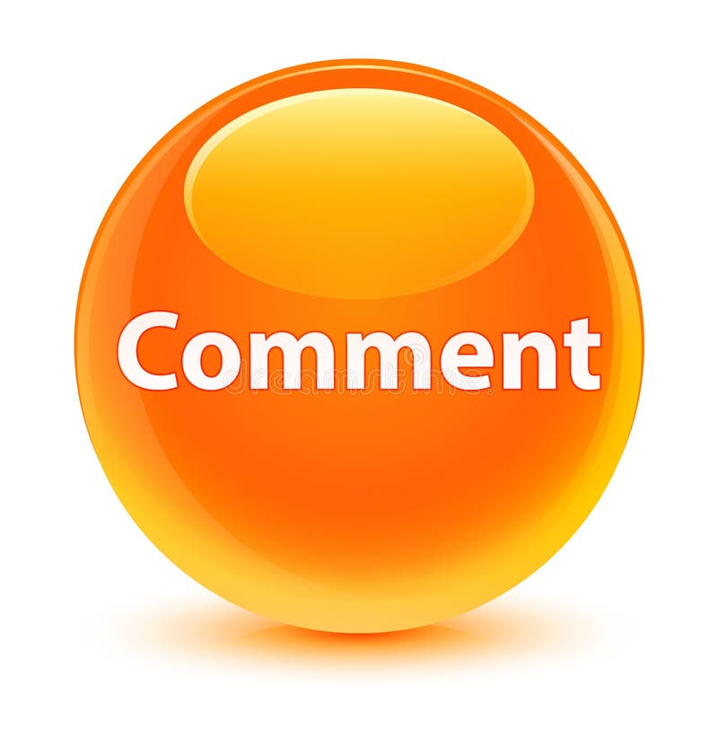 Comment Glassy Green Round Button Stock Illustration - Illustration of ...