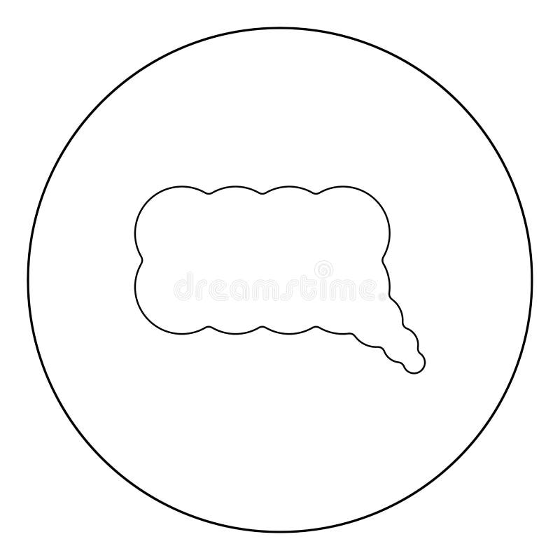 Comment Icon Black Color in Circle Stock Vector - Illustration of round ...
