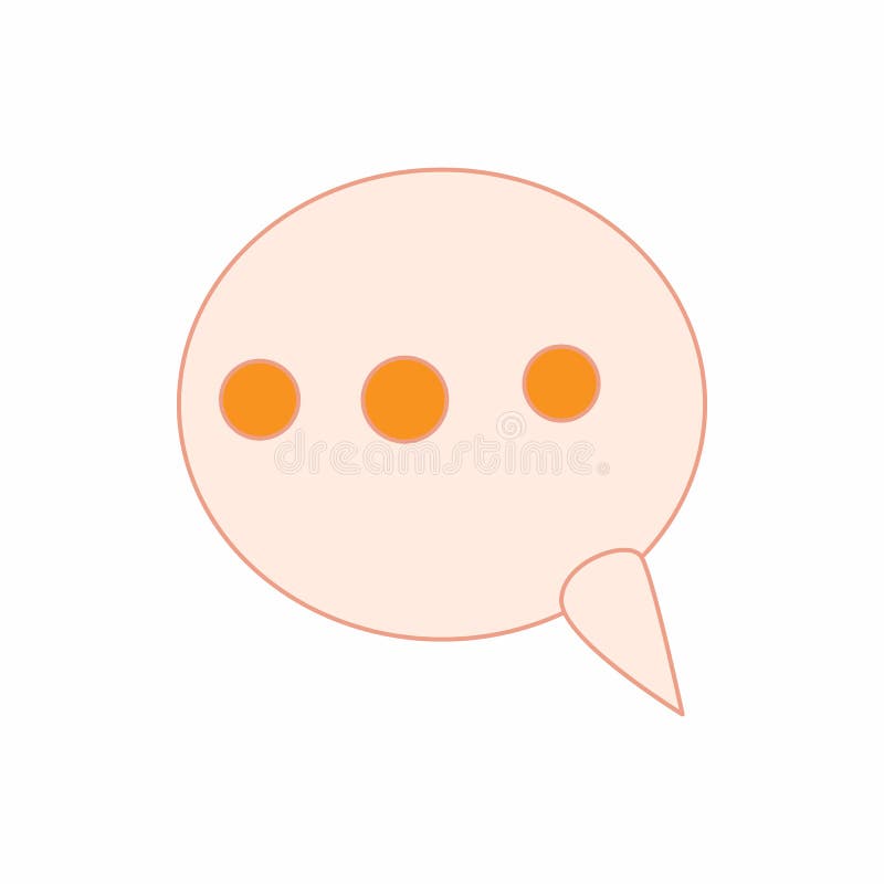 Comment Icon, Cartoon Style Stock Vector - Illustration of presentation ...