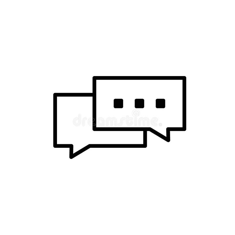 Comment icon stock vector. Illustration of speech, cyber - 330177609