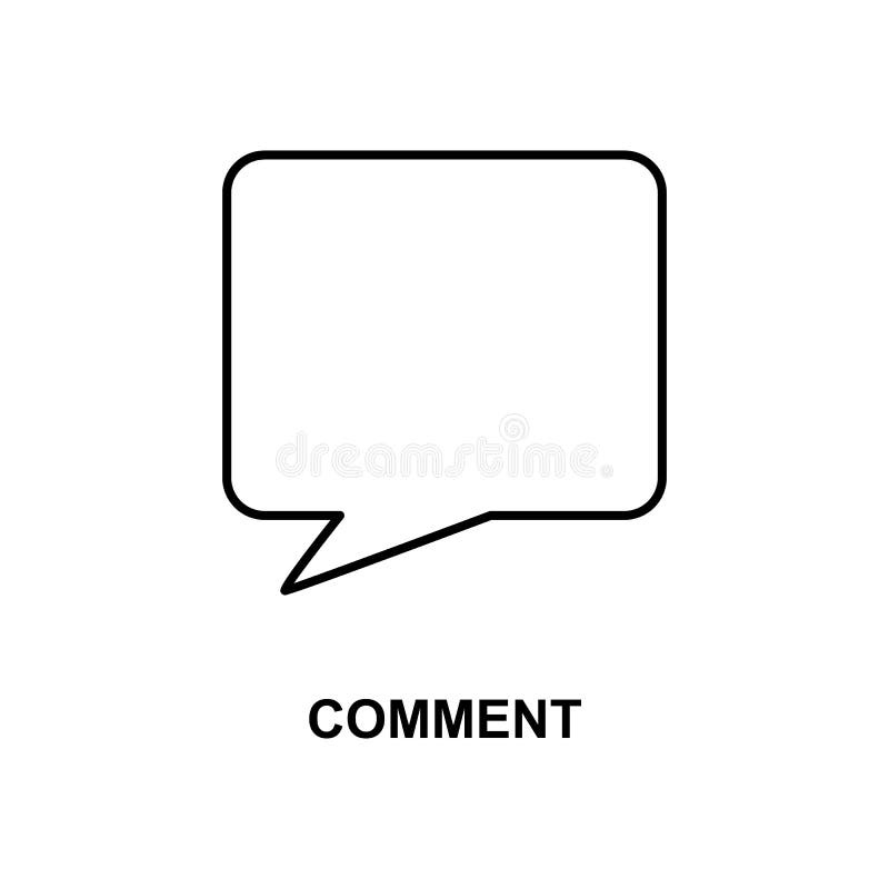 Comment Icon. Element of Simple Web Icon with Name for Mobile Concept ...