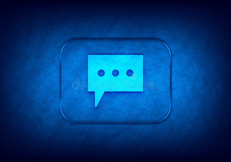 Comment Icon Abstract Digital Design Blue Background Stock Illustration ...