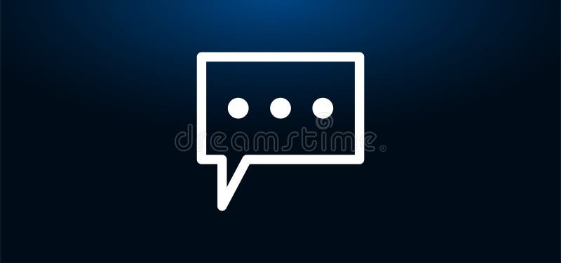 Comment Icon Crystal Blue Banner Background Stock Illustration ...