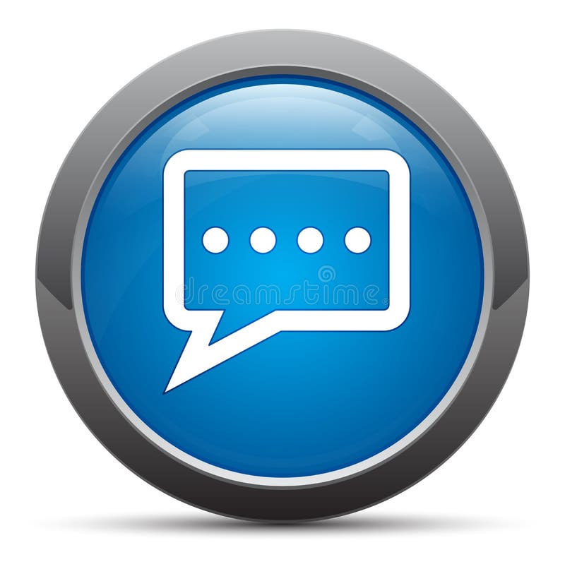 Comment Icon Abstract Blue Background Illustration Digital Texture ...