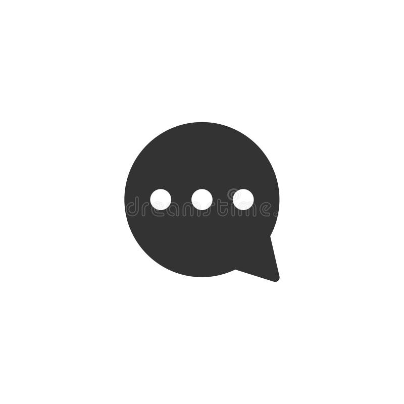 Comment Icon in Simple Design. Vector Illustartion Stock Vector ...