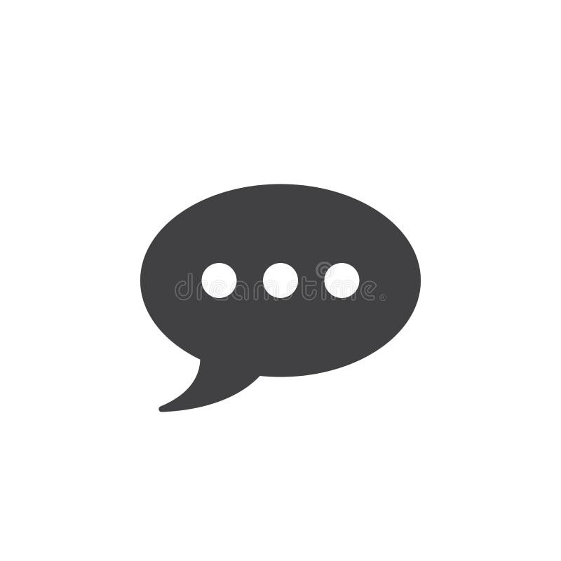 Comment Icon , Speech Bubble Solid Logo Illustration, Pict Stock ...