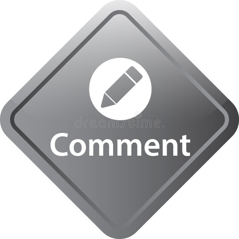 Comment icon web button stock illustration. Illustration of icon ...