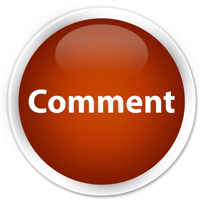 Comment Premium Red Round Button Stock Illustration - Illustration of ...