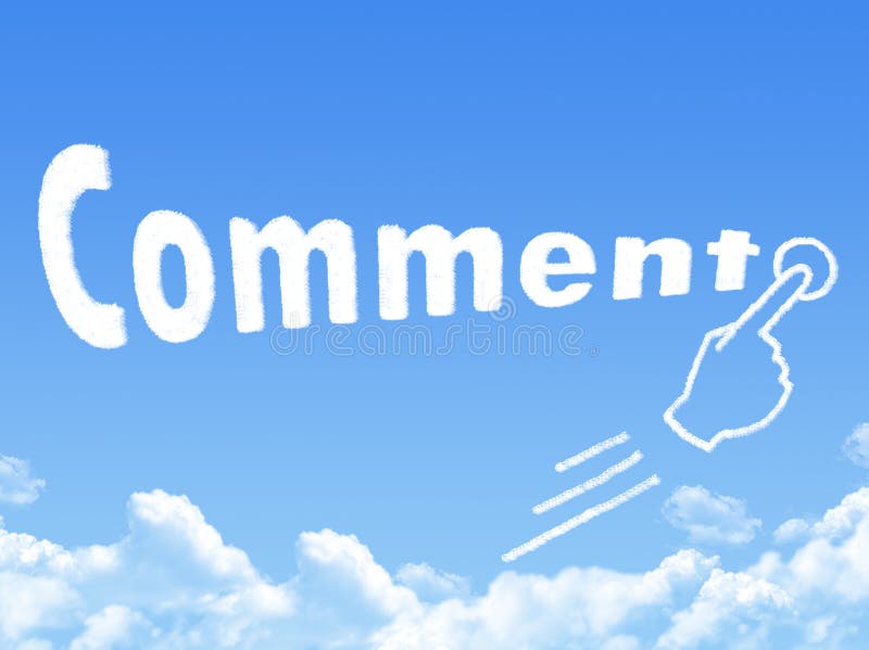 Comment Message Cloud Shape Stock Illustration - Illustration of ...
