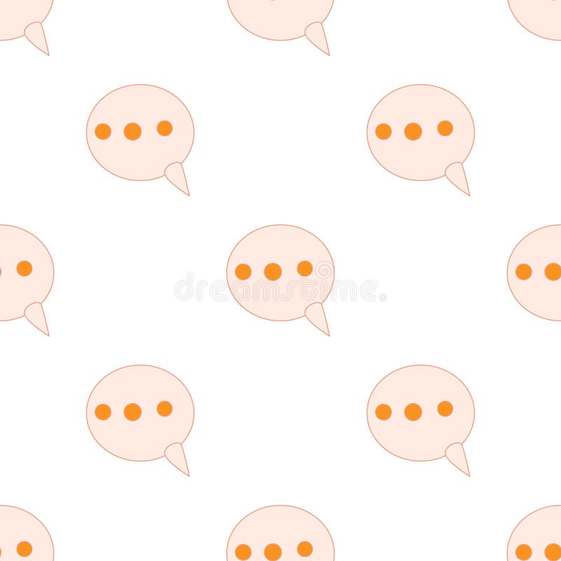 Comment Pattern Seamless Vector Stock Vector - Illustration of ...