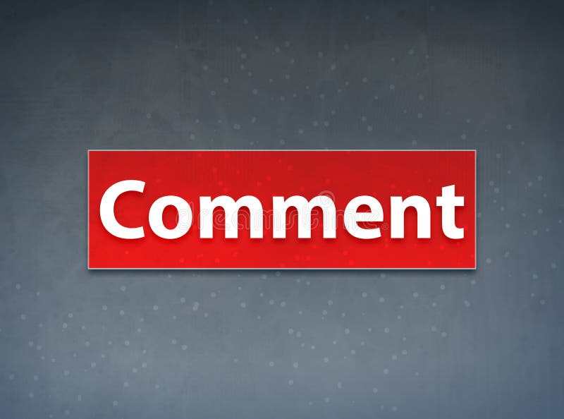 Comment Red Banner Abstract Background Stock Illustration ...