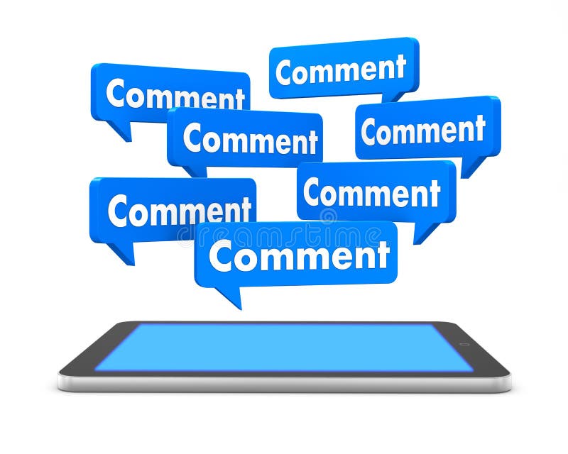 Comment stock illustration. Illustration of collection - 64382303