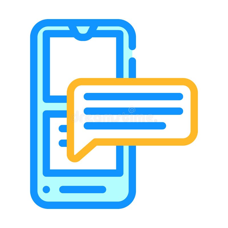 Comment Testimonial Color Icon Vector Illustration Stock Vector ...