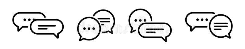 Comment Vector Icons. Comment Bubble. Speech Bubbles. Message Frame ...