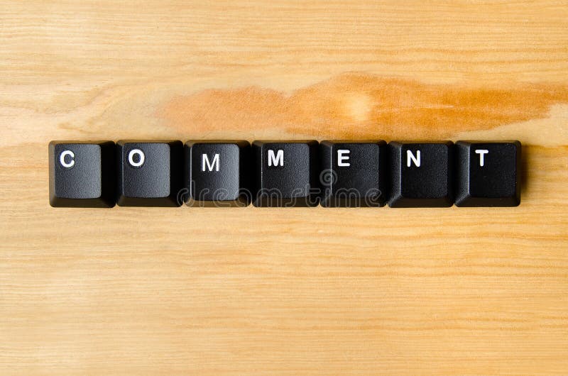 Comment word stock image. Image of letters, alphabet - 95049365