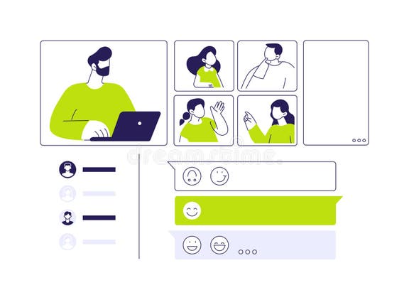 Comment on Work Abstract Concept Vector Illustration. Stock Vector ...