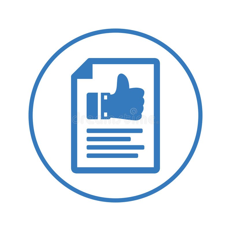 Comment Writing Icon, Feedback, Review Submit, Blue Vector Stock ...