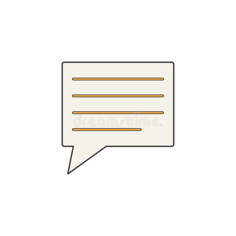 Commentaar Stevig Pictogram, Toespraakbellen, Vector Vector Illustratie ...