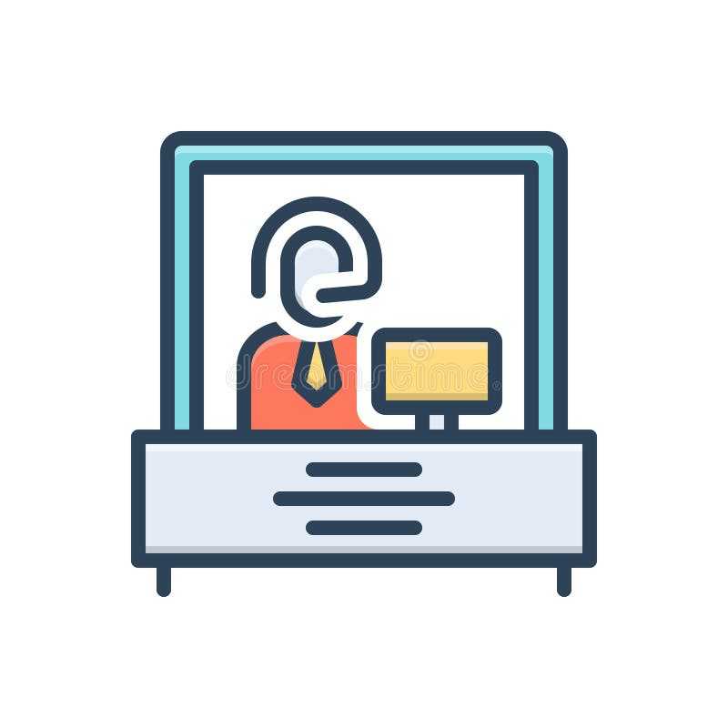 Color Illustration Icon for Commentary, Commentator and Annotation ...