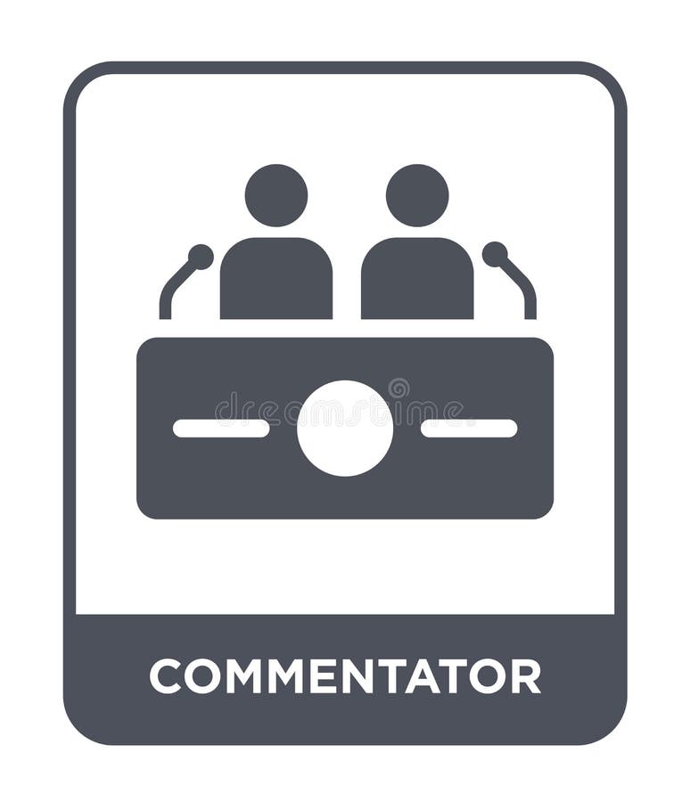 Commentator Logo Stock Illustrations – 204 Commentator Logo Stock ...