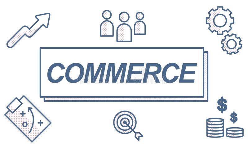 Commerce Business Network Exchange Graphic Concept Stock Illustration ...