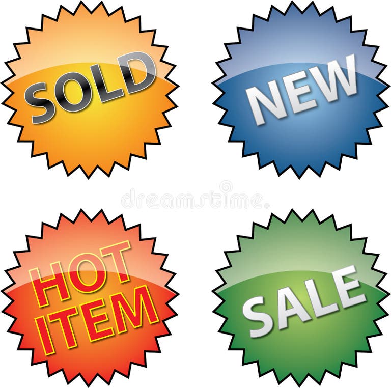 Commerce labels stock vector. Illustration of electronic - 7505968