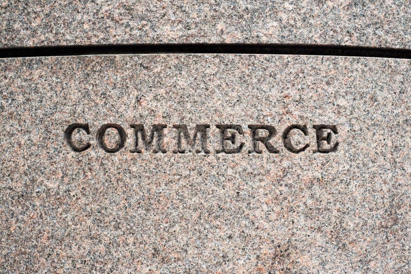 Commerce sign stock photo. Image of business, commerce - 34743070