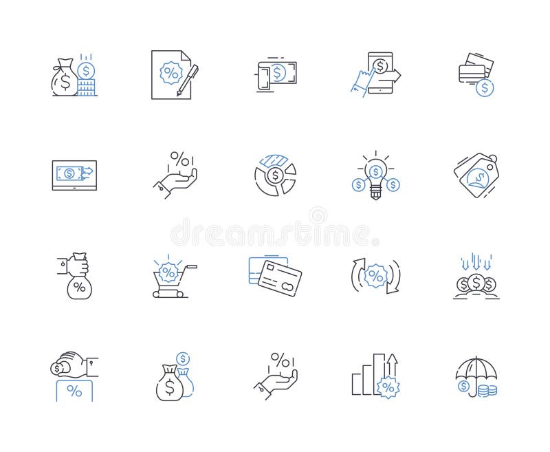 Commerce Solution Line Icons Collection. ECommerce, Platform, Payments ...