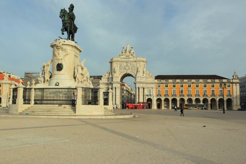 Commerce Square in Lisbon editorial image. Image of travel - 46347655