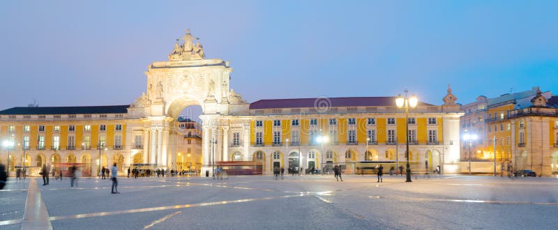 Commerce Square in Lisbon, Portugal Stock Image - Image of square, jose ...