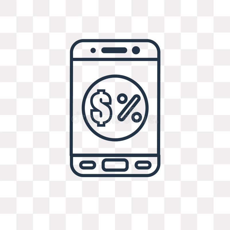 Commerce Vector Icon Isolated On Transparent Background, Linear Stock ...