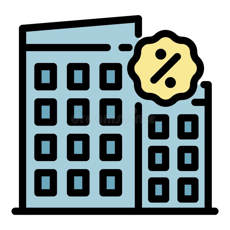 Commercial Agency Icon Color Outline Vector Stock Vector - Illustration ...