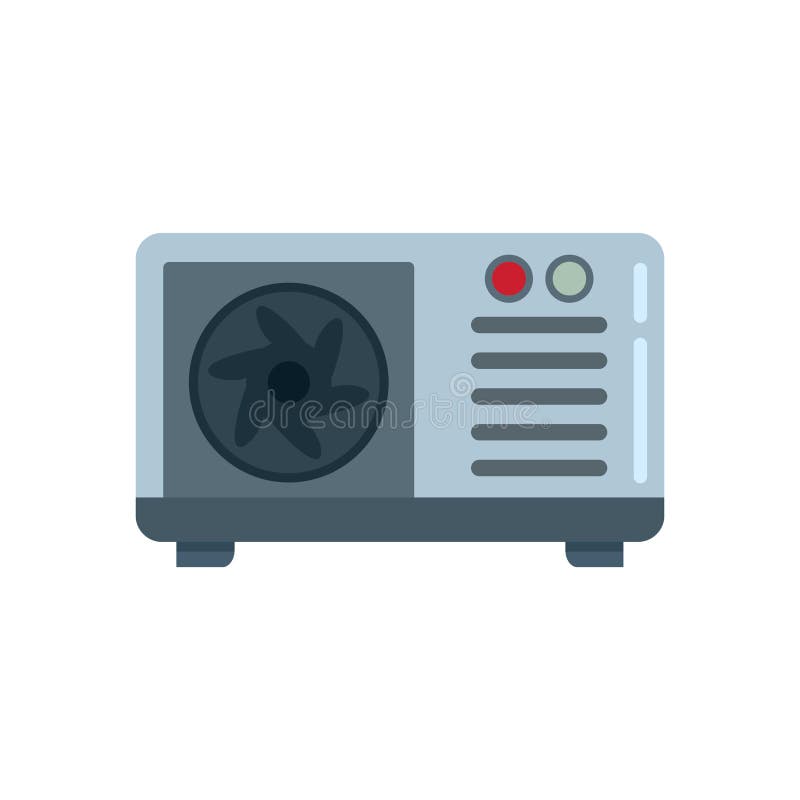 Commercial Air Conditioner Icon Flat Isolated Vector Stock Vector ...