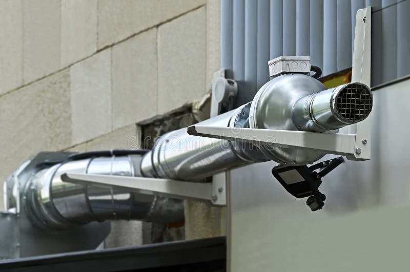 Ventilation system funnel stock photo. Image of technology - 318388116