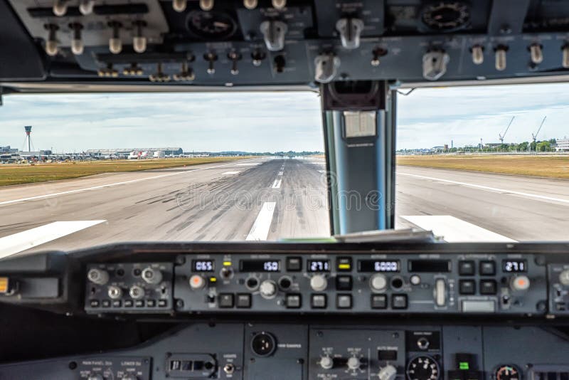 Aircraft Control Panel stock photo. Image of closeup - 102785406