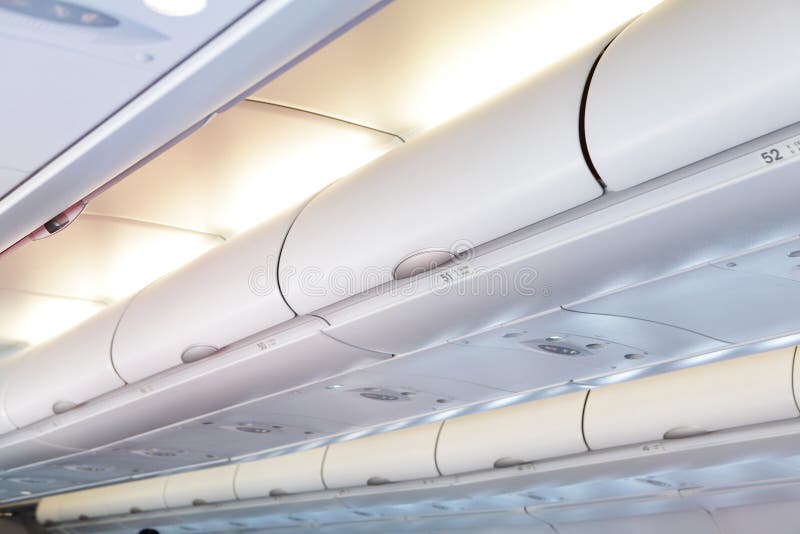 Commercial Aircraft Interior Stock Photo - Image of business, airline ...