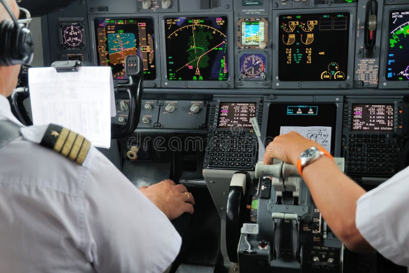 Inside Small Airplane Cockpit Stock Photo - Image of land, cockpit: 132142