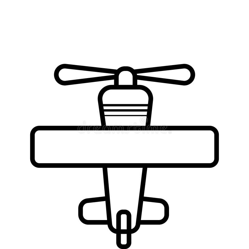 Commercial Airplane Jet Mini Icon Vector Stock Vector - Illustration of ...