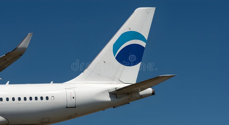 Commercial Airplane Nose and Cockpit Windows, with Smooth Metallic ...