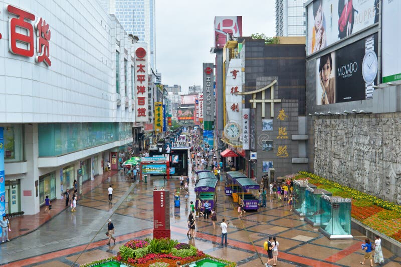 Commercial area editorial stock photo. Image of tourism - 20608613