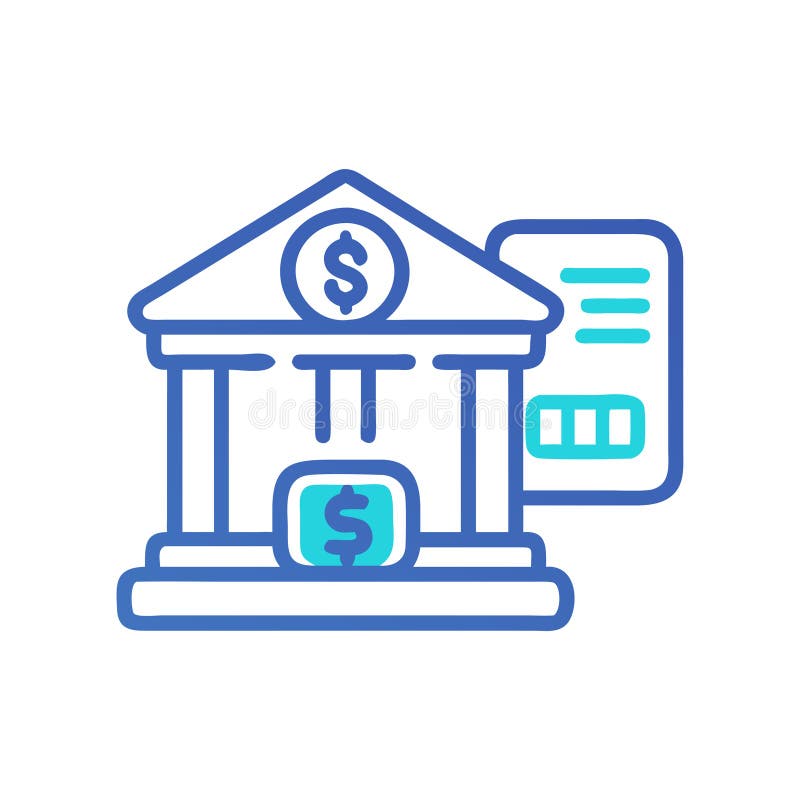 Commercial Banking Services Visual Icon Stock Vector - Illustration of ...